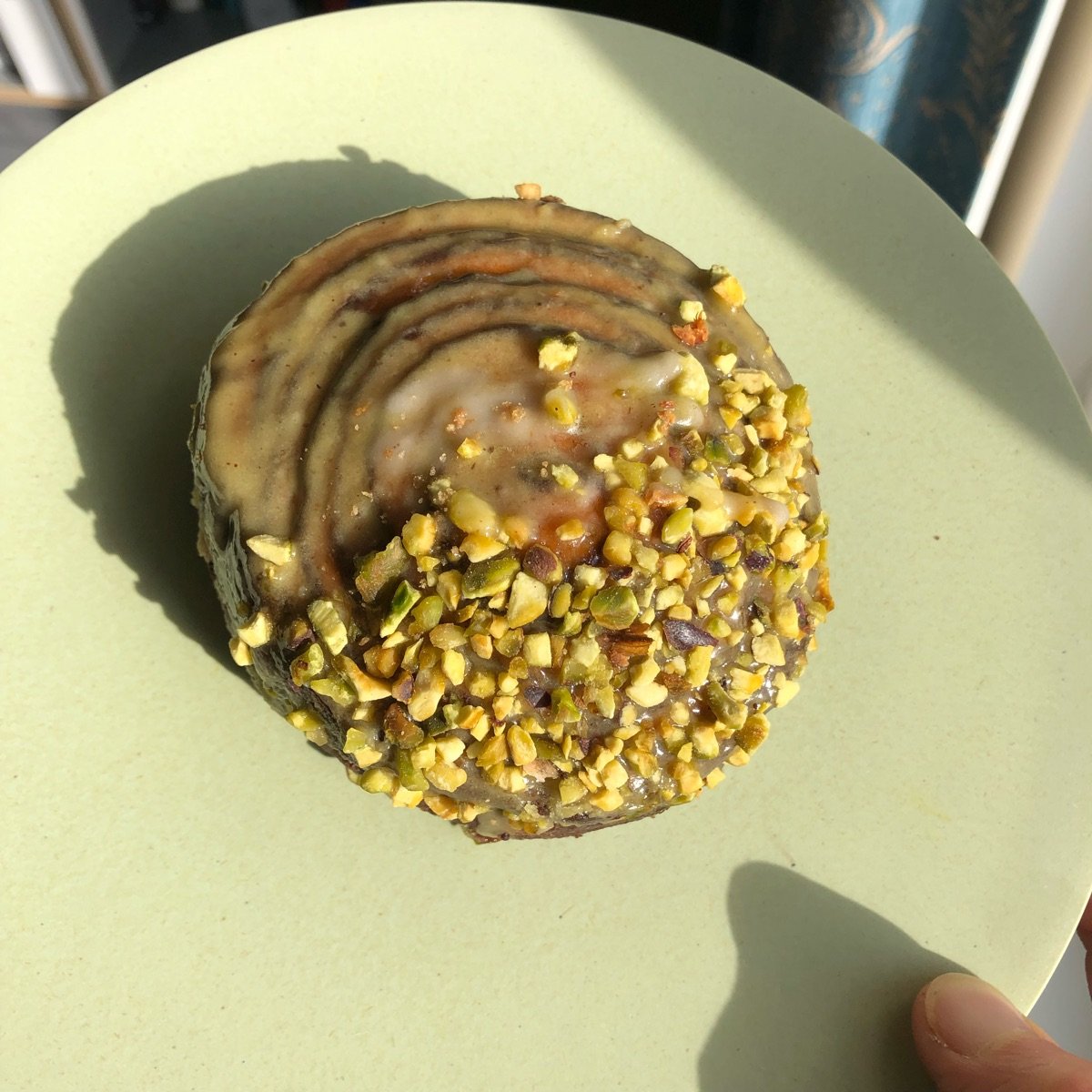 Pistachio Scroll from Crosstown - Doughnuts and Coffee - Vegan Product ...