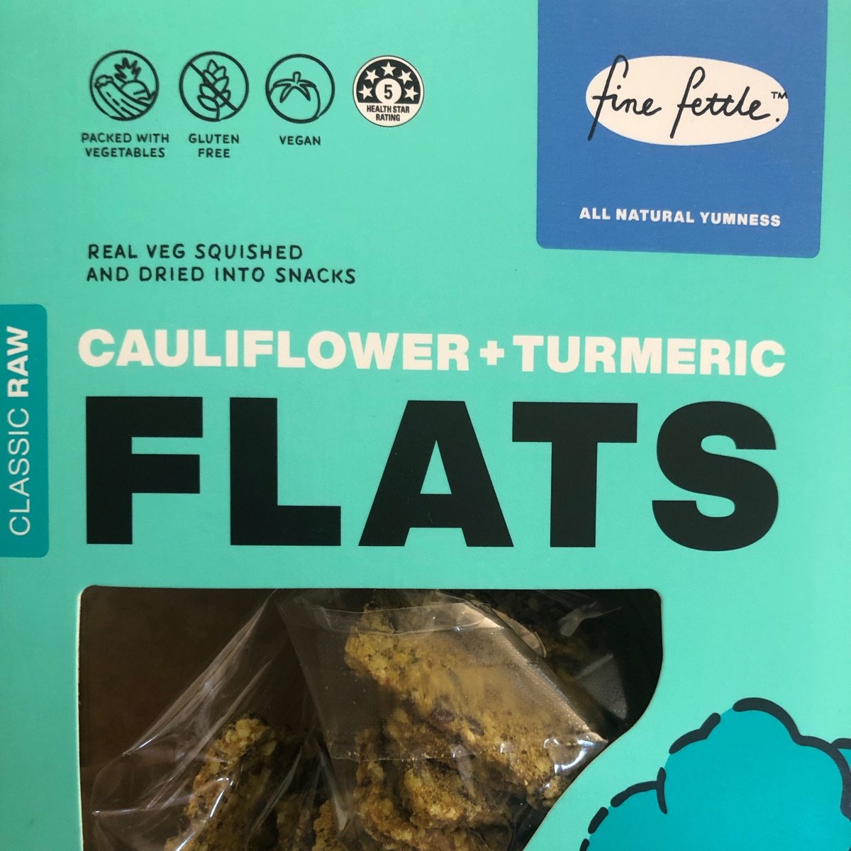 Cauliflower And Turmeric Flats from Fine Fettle - Vegan Product Reviews ...