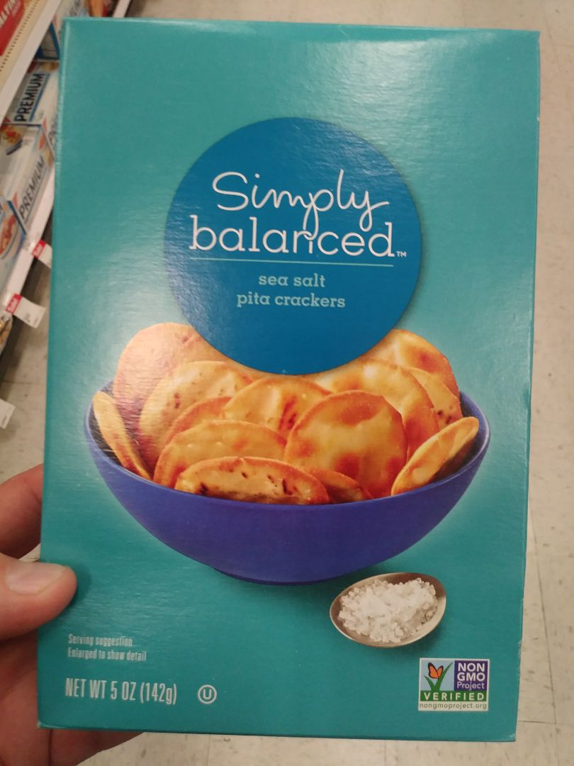 Simply Balanced Sea Salt Pita Crackers from Simply Balanced - Vegan ...