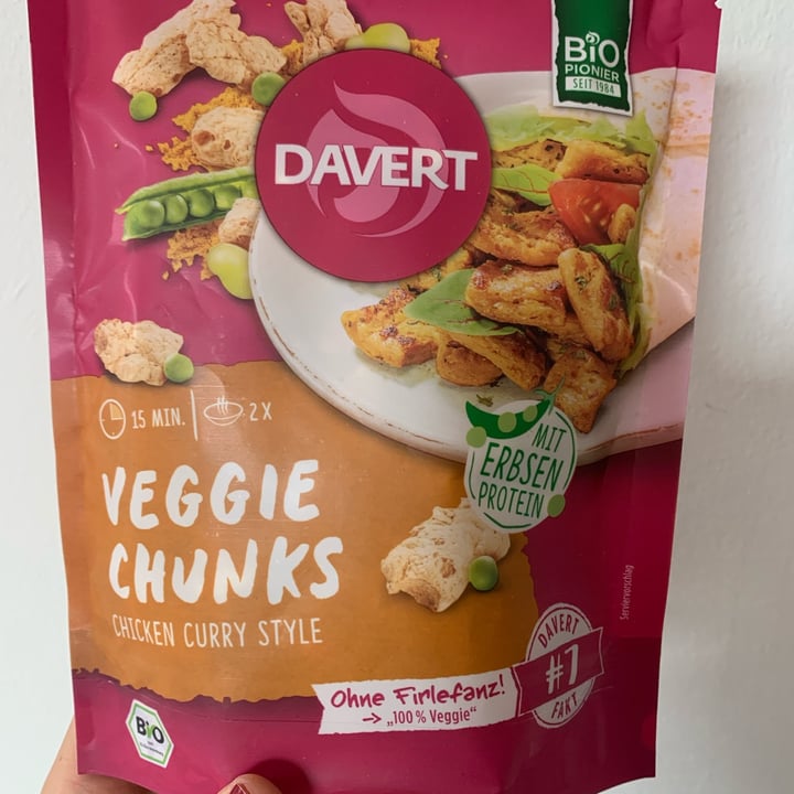Davert Veggie Chunks Chicken Curry Style Review | abillion