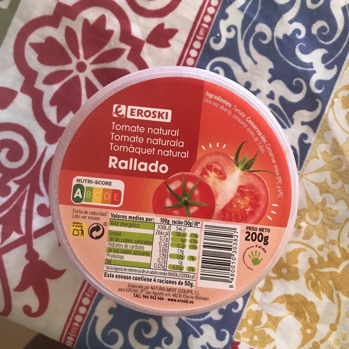 Tomate Rallado from Eroski - Vegan Product Reviews & Ratings | abillion