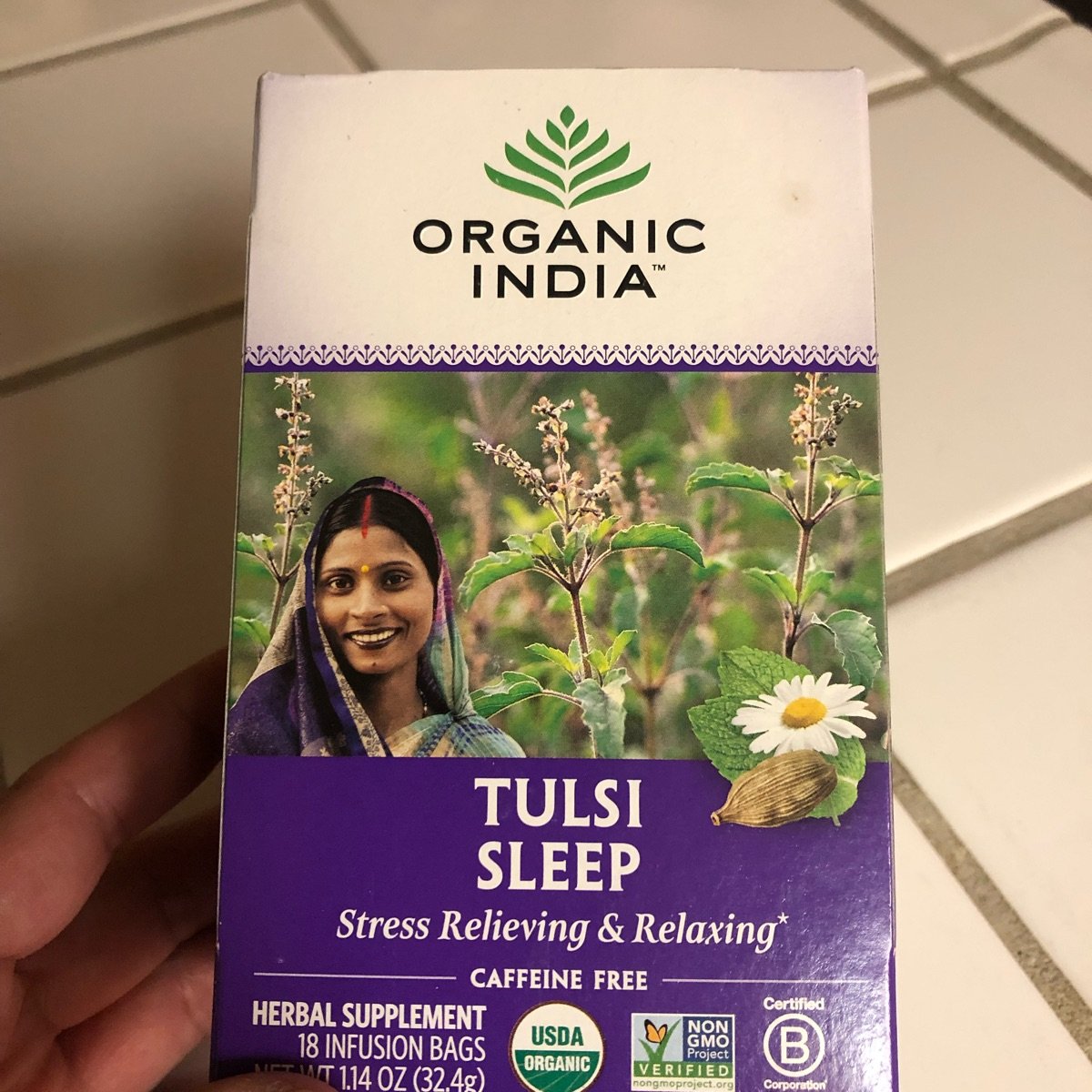 Tulsi sleep from Organic India - Vegan Product Reviews & Ratings | abillion