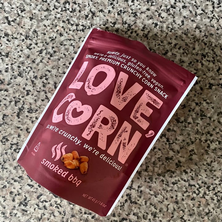 Love, Corn Bbq flavour corn snack Review | abillion