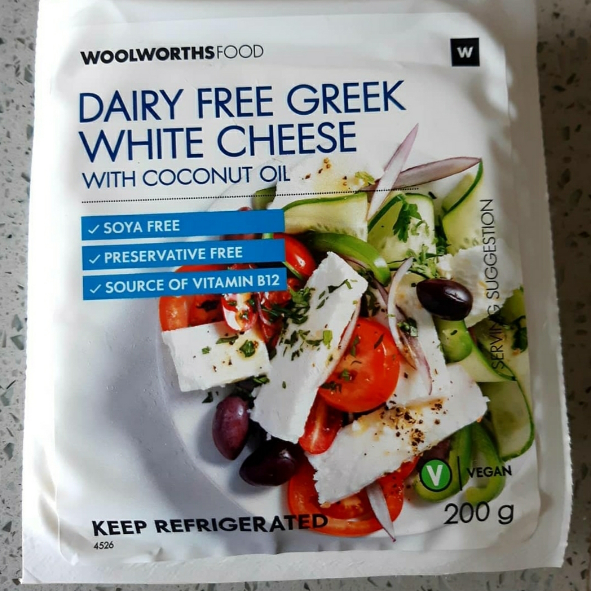 Dairy Free Greek White Cheese from Woolworths Food - Vegan Product ...