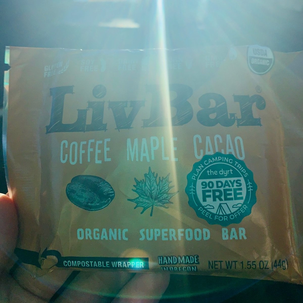 Organic Superfood Bar Coffee Maple Cacao from LivBar - Vegan Product ...