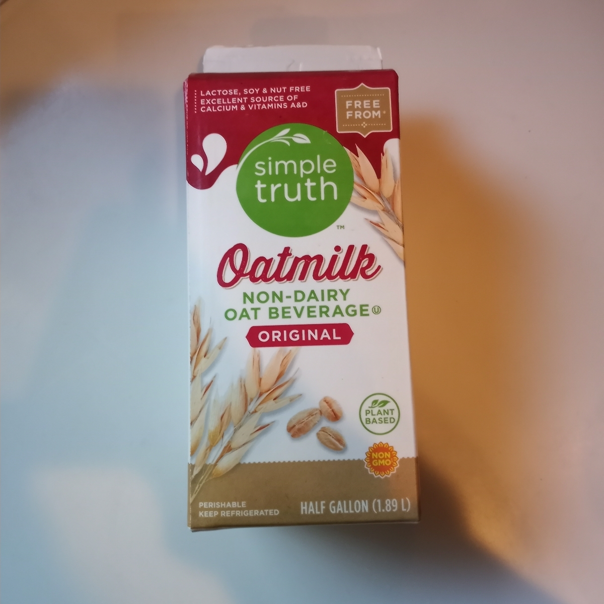 Oatmilk from Simple Truth - Vegan Product Reviews & Ratings | abillion