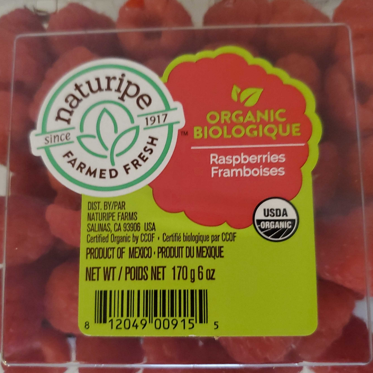 Organic raspberries from Naturipe Farmed Fresh - Vegan Product Reviews ...