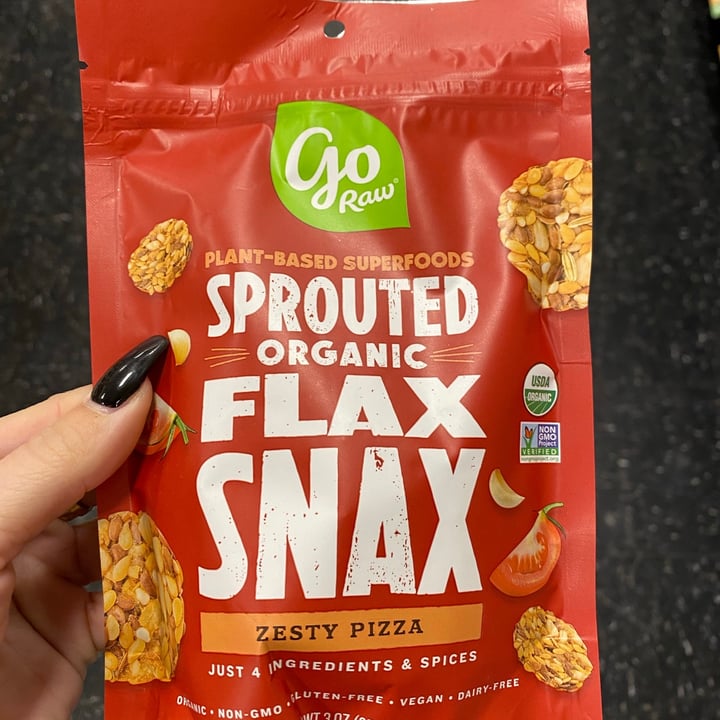 Go Raw Spicy Fiesta Sprouted Organic Flax Snax Review | abillion