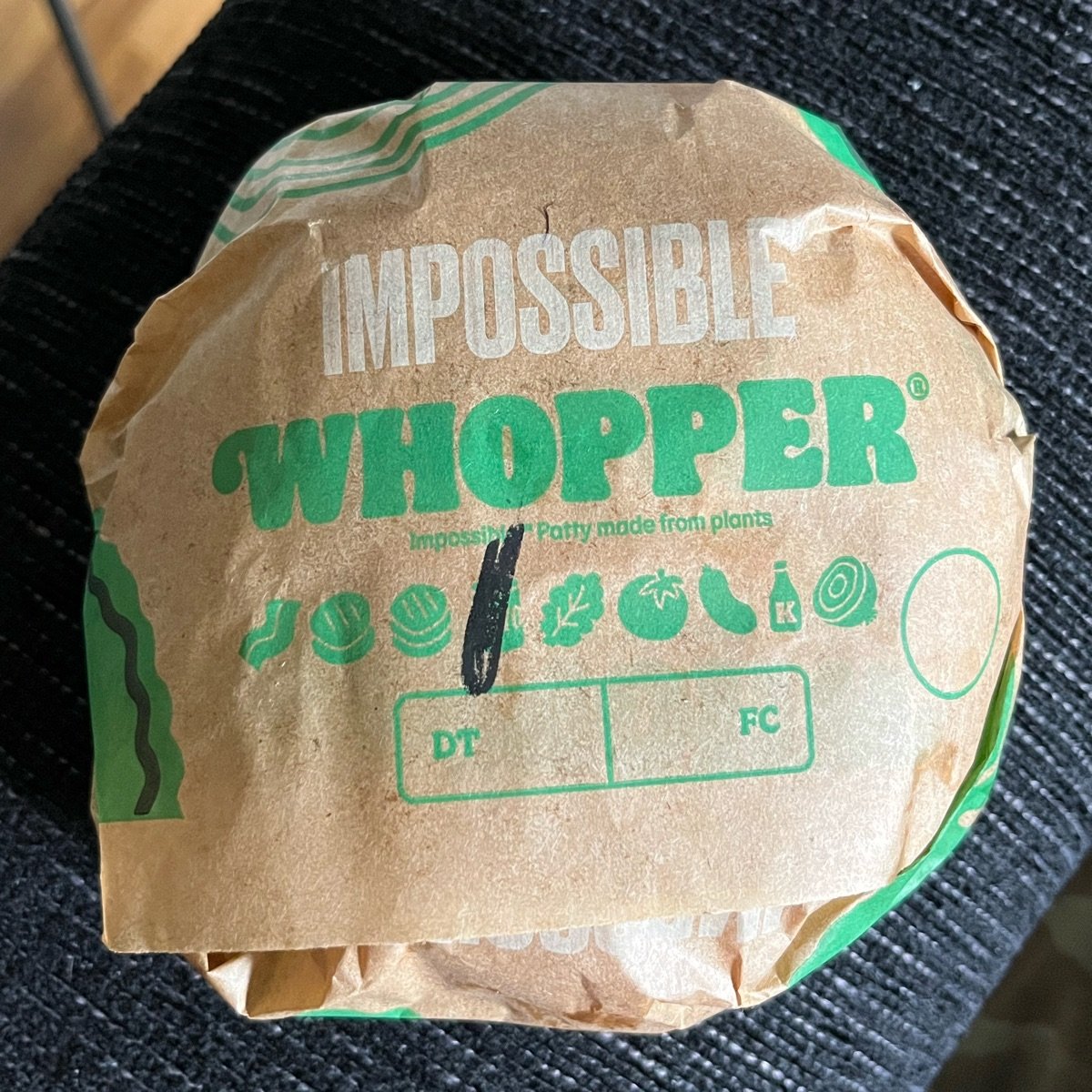 impossible whopper at Burger King, Lake Grove - Vegan Dish Reviews ...