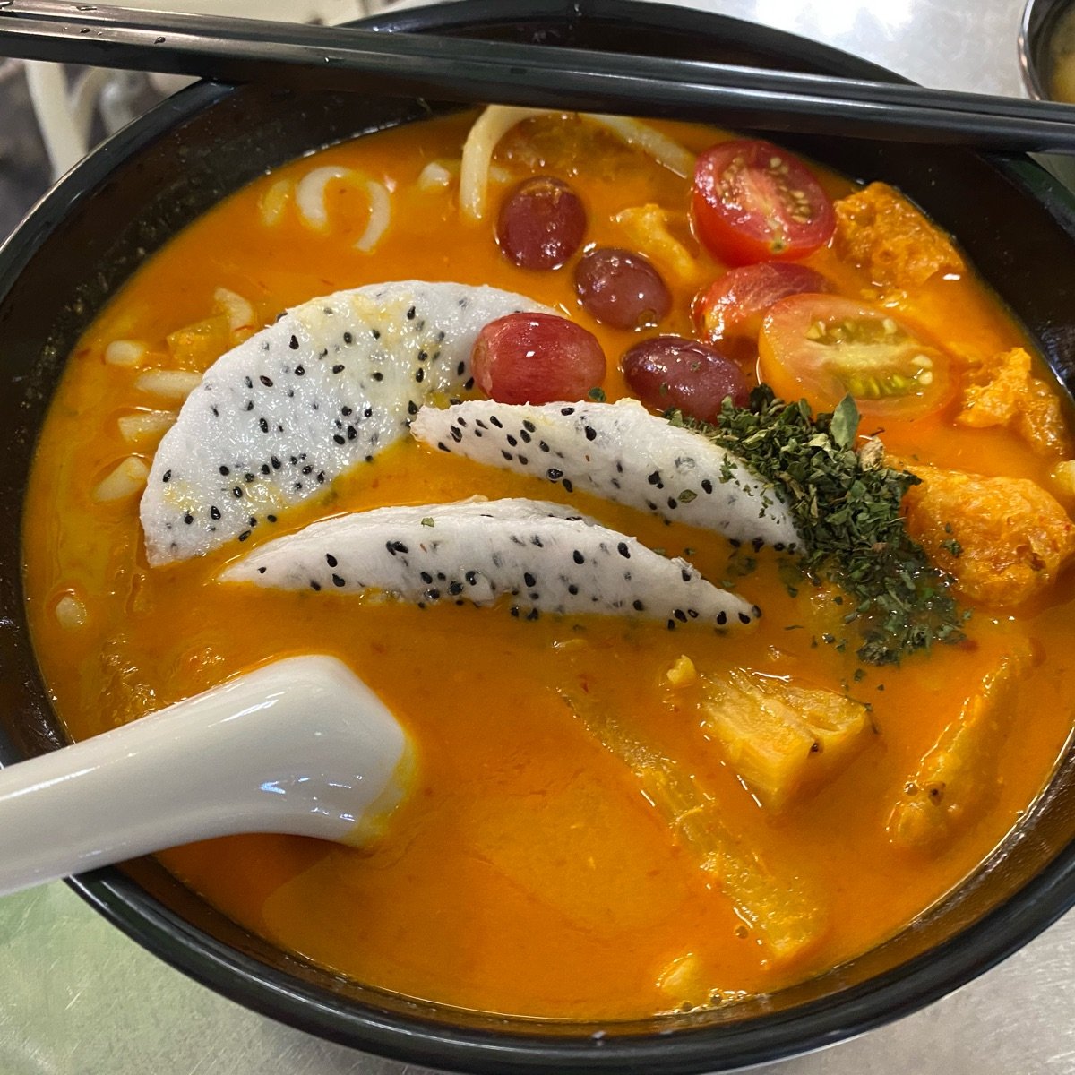 Fruit Juice Curry at Tracy Juice Culture, Singapore - Vegan Dish ...