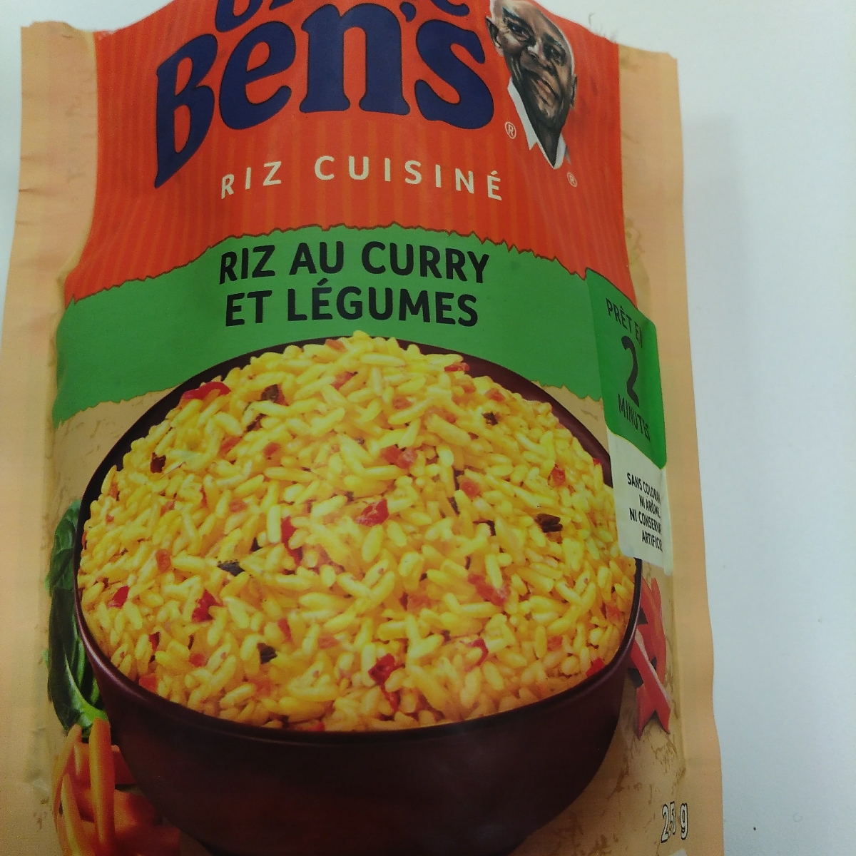 Riz au curry et légumes from Uncle Ben's - Vegan Product Reviews ...