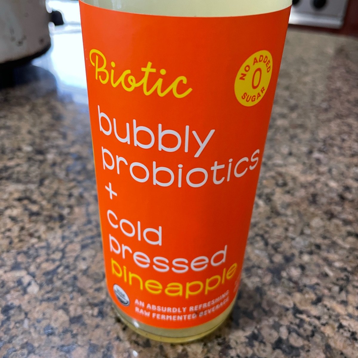 Pineapple bubbly probiotic from Biotic - Vegan Product Reviews ...