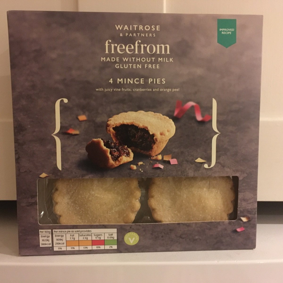 mince pies free from milk and gluten from Waitrose - Vegan Product ...