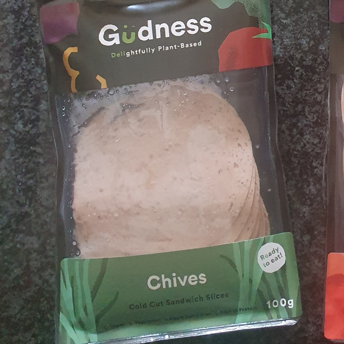 Chives Cold Cut Sandwich Slices from Gudness Plant-Based Deli - Vegan ...