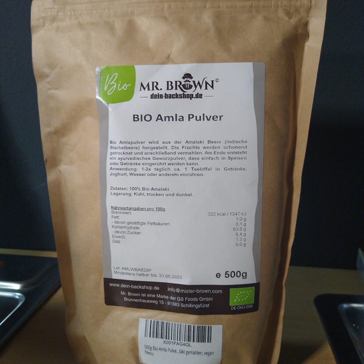 Bio Amla Pulver from Mr. Brown - Vegan Product Reviews & Ratings | abillion