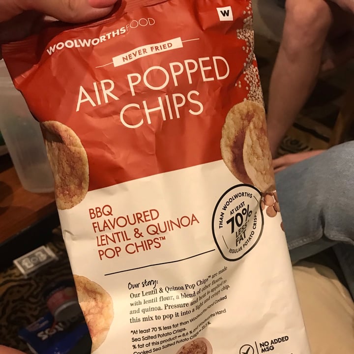 Woolworths Food BBQ Air popped chips Review | abillion