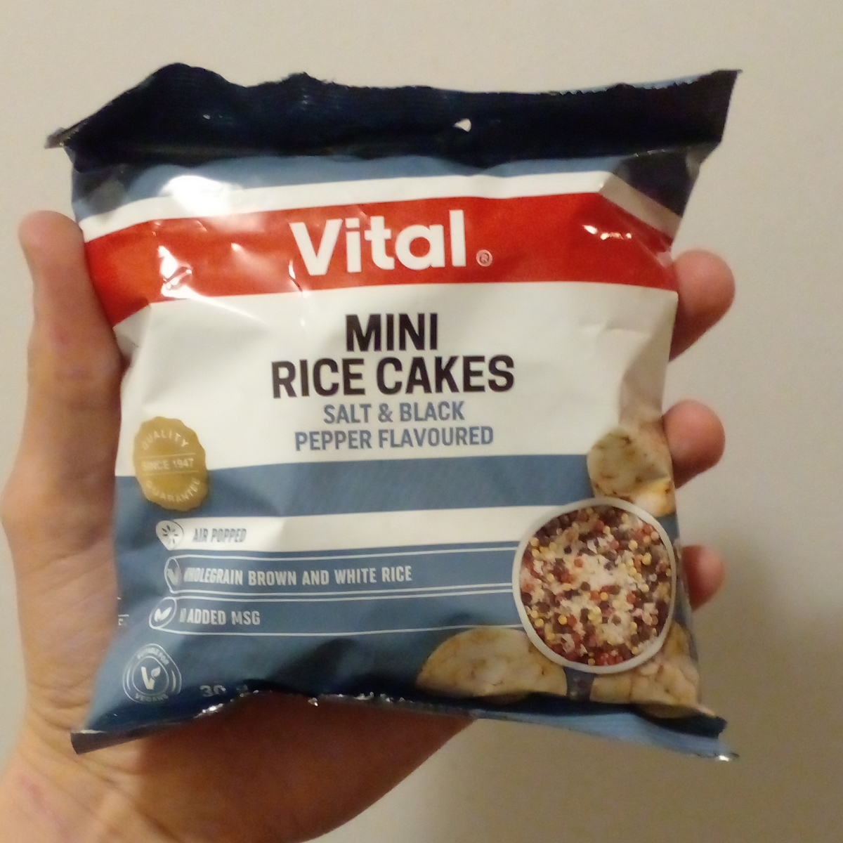 Salt and pepper rice cakes from Vital - Vegan Product Reviews & Ratings ...