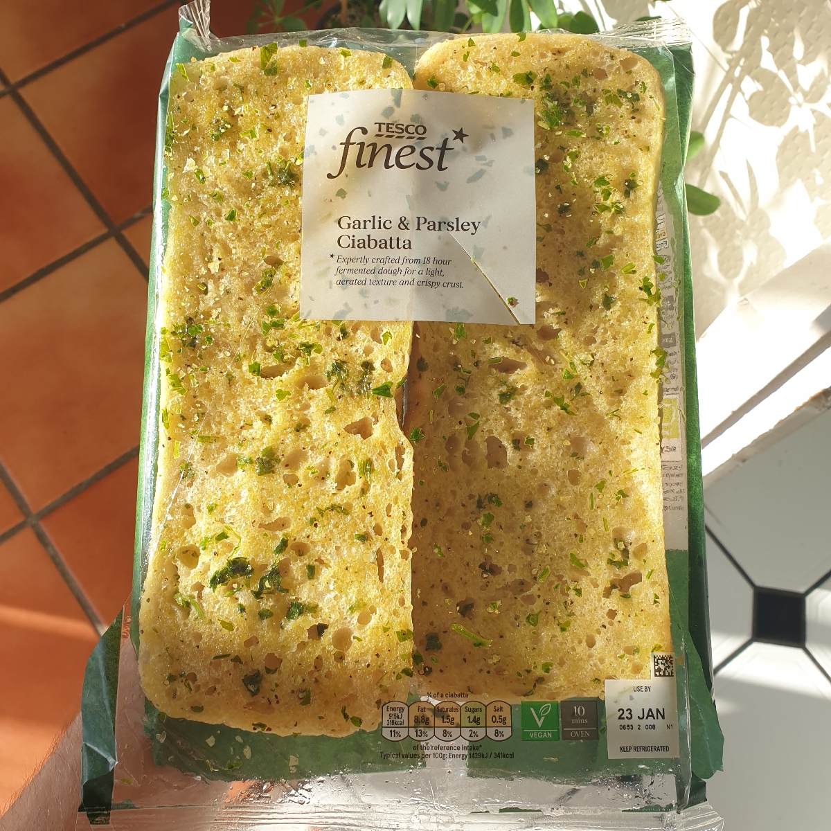 Tesco Finest - Garlic And Parsley Ciabatta Review | abillion