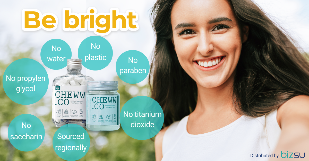 Natural Spearmint Flavour Toothpaste Tabs from cheww.co - Vegan Product ...