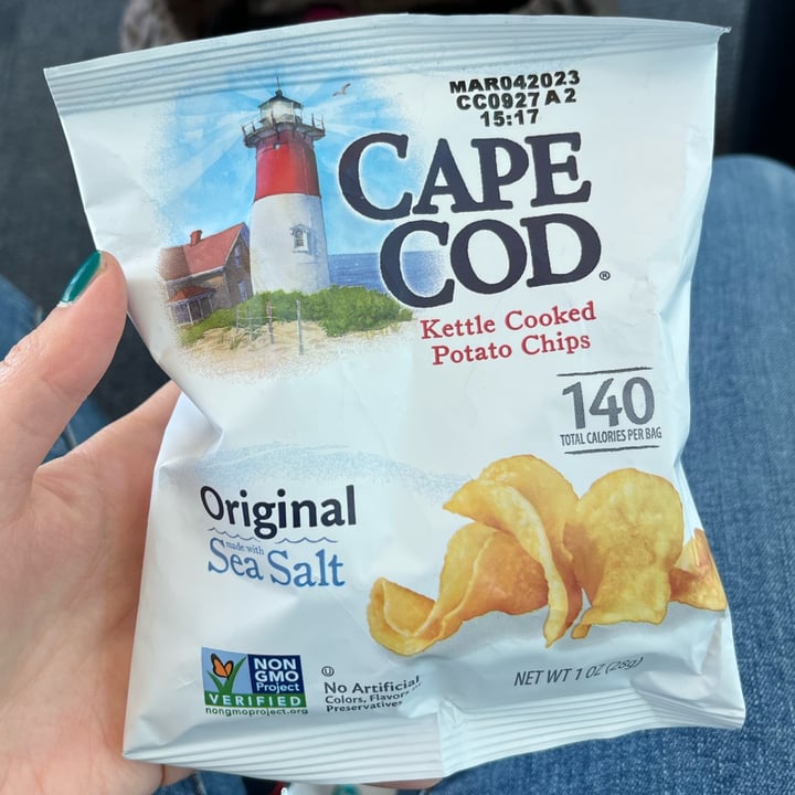 Cape Cod Original Sea Salt Kettle Cooked Potato Chips - 40% Less Fat ...