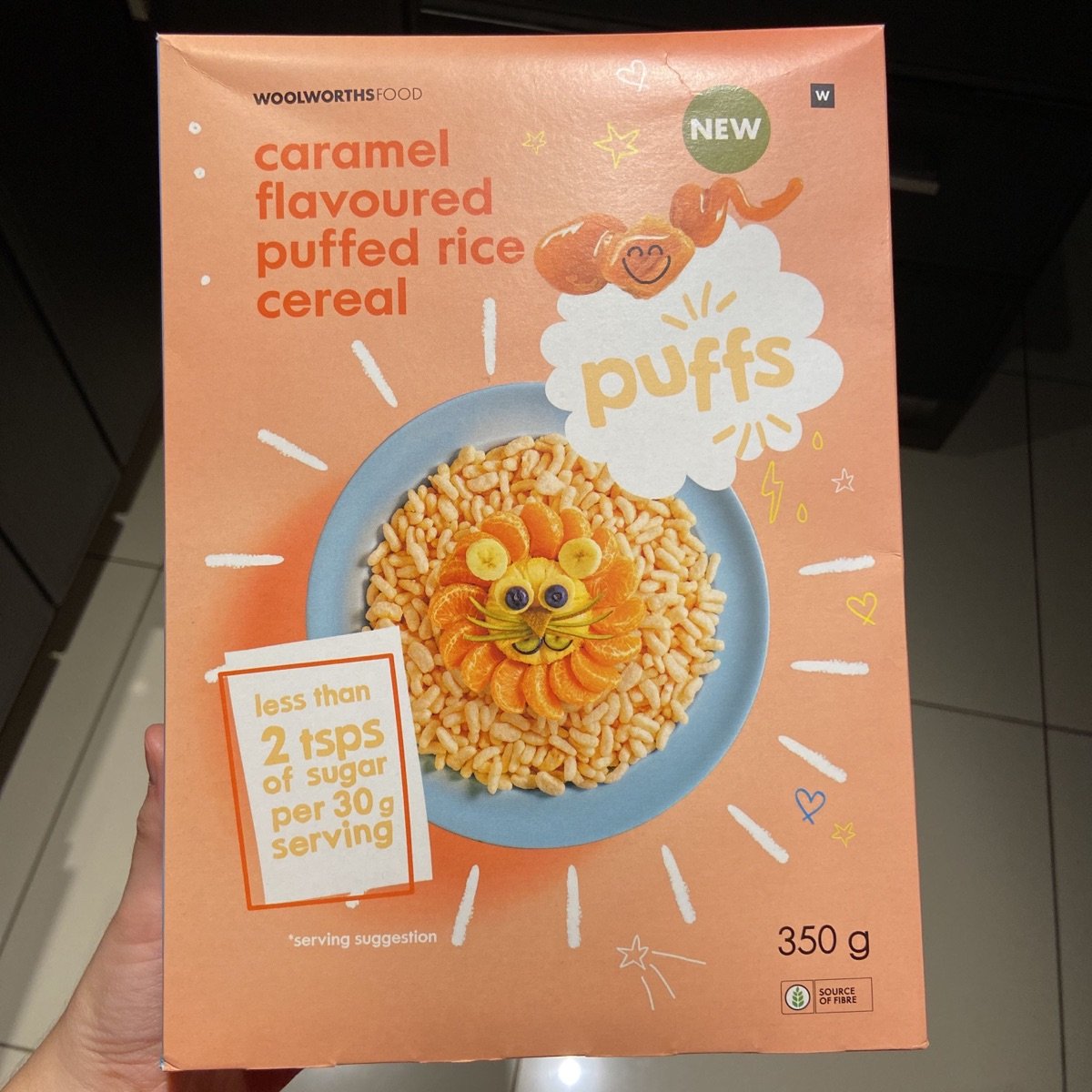 Caramel Flavour Puffed Rice Cereal from Woolworths Food - Vegan Product ...