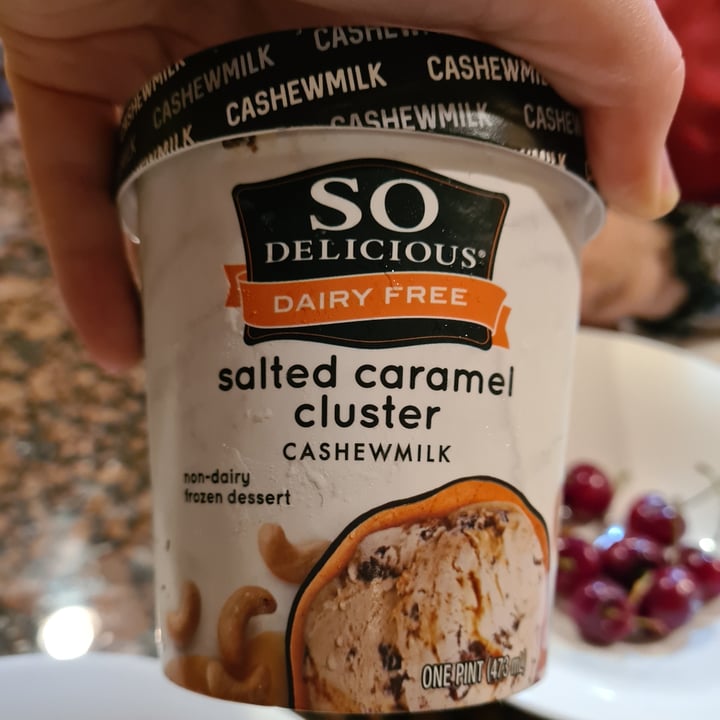 So Delicious Dairy Free Salted Caramel Cluster Cashewmilk Frozen ...