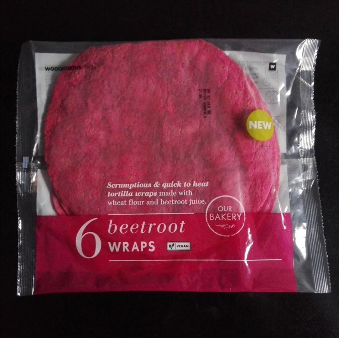 6 Beetroot Wraps from Woolworths Food - Vegan Product Reviews & Ratings ...