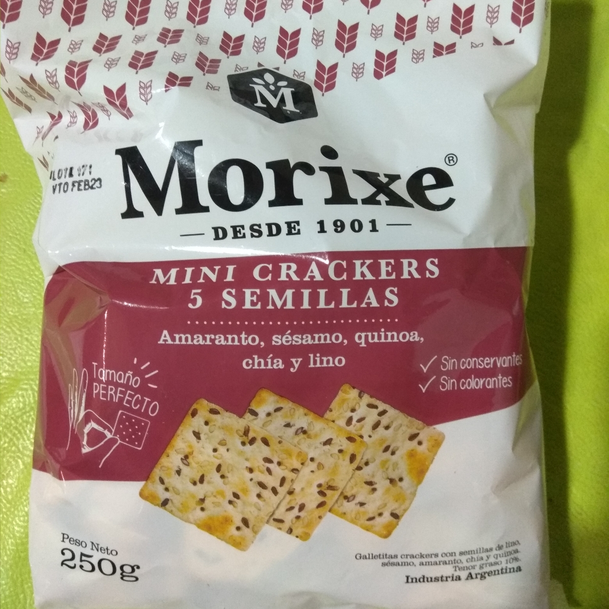 mini crackers 5 semillas from Morixe - Vegan Product Reviews & Ratings ...