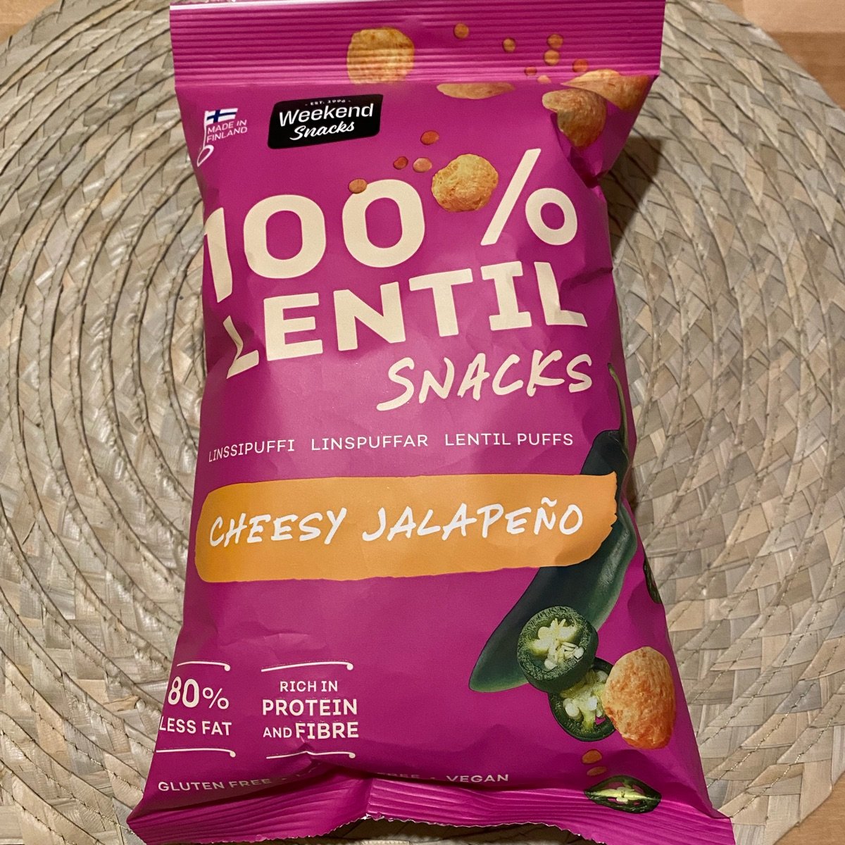 Cheesy Jalapeño from Weekend snacks - Vegan Product Reviews & Ratings ...