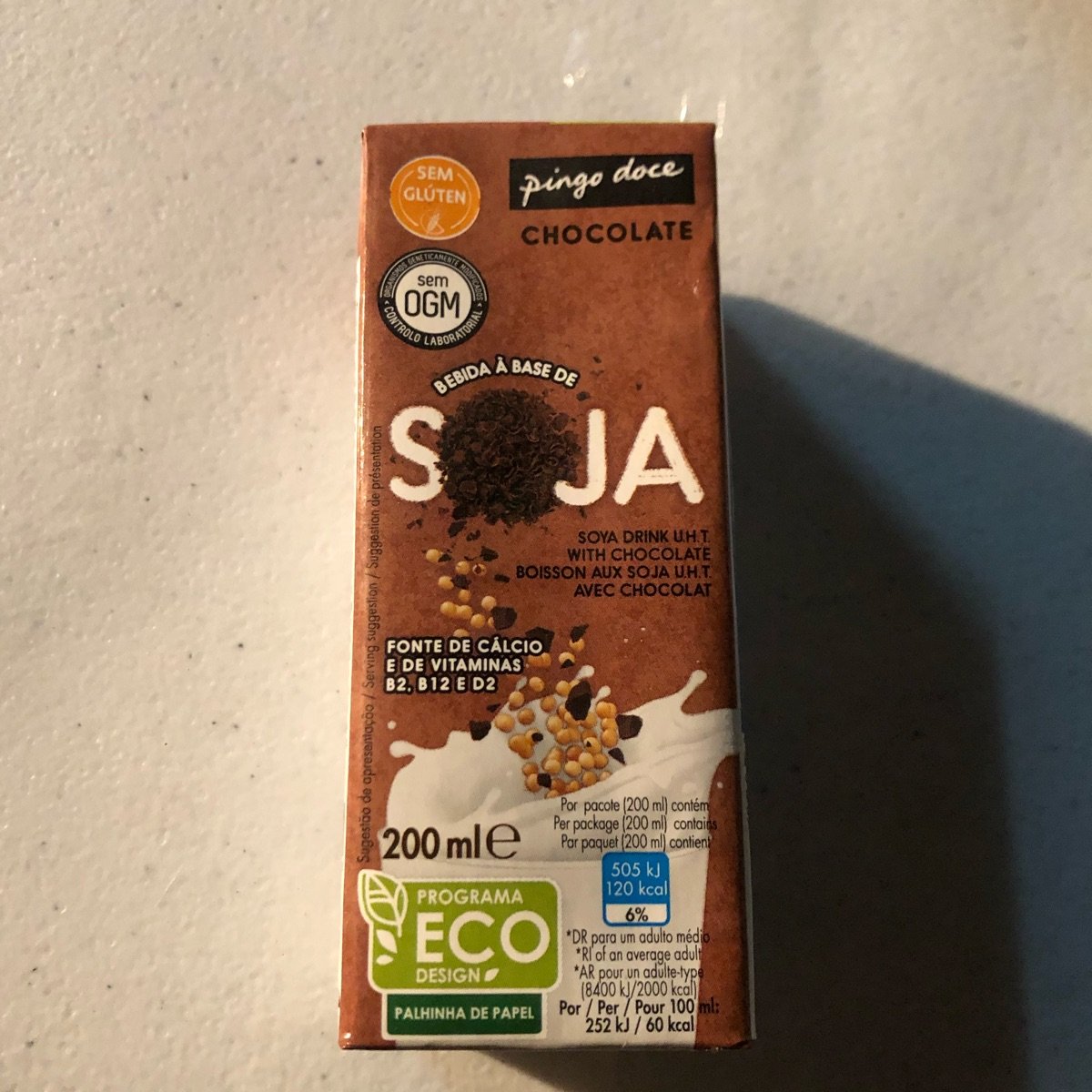 Bebida de soja Chocolate from Pingo doce - Vegan Product Reviews ...