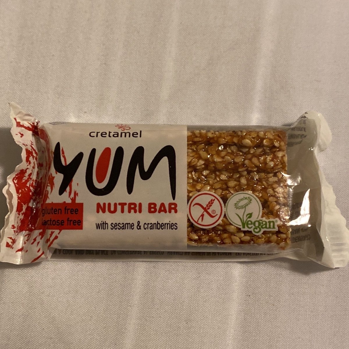 nutri bar with sesame & cranberries from Cretamel - Vegan Product ...