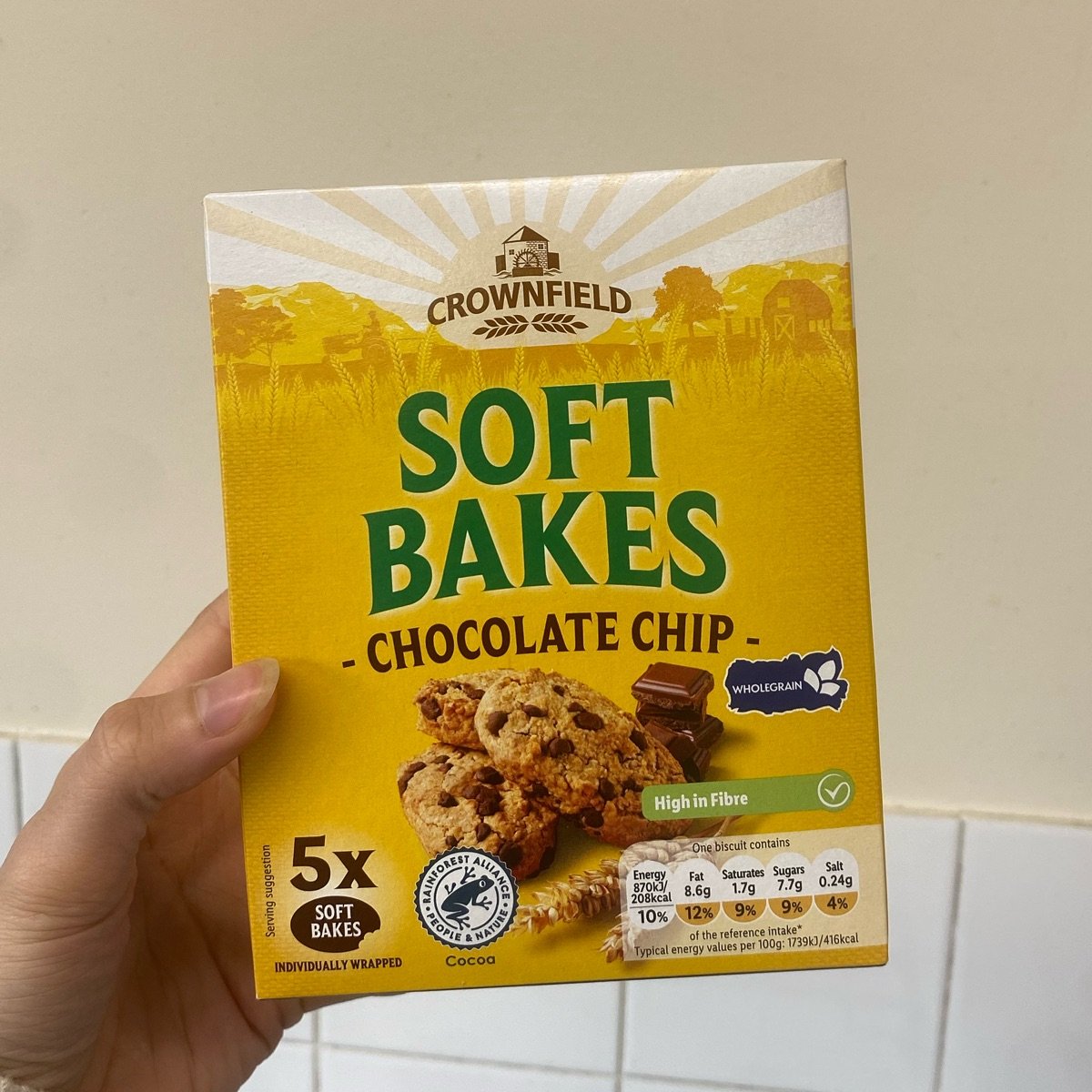 soft bakes chocolate chip from Crownfield - Vegan Product Reviews ...