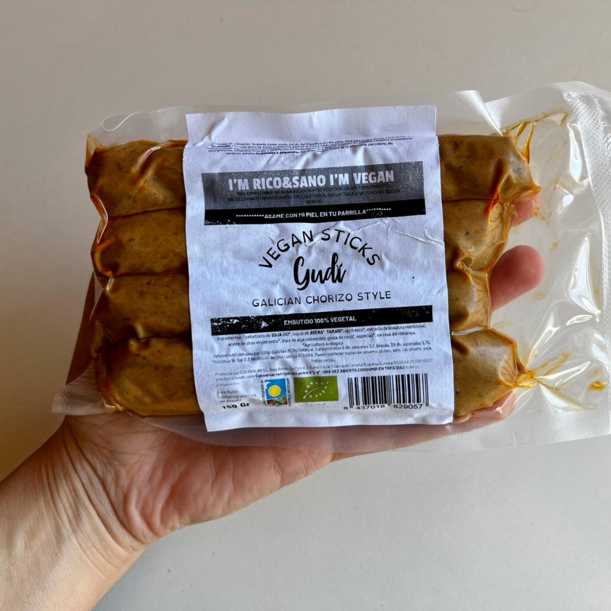 Vegan Sticks Galician chorizo Style from Gudi foods - Vegan Product ...