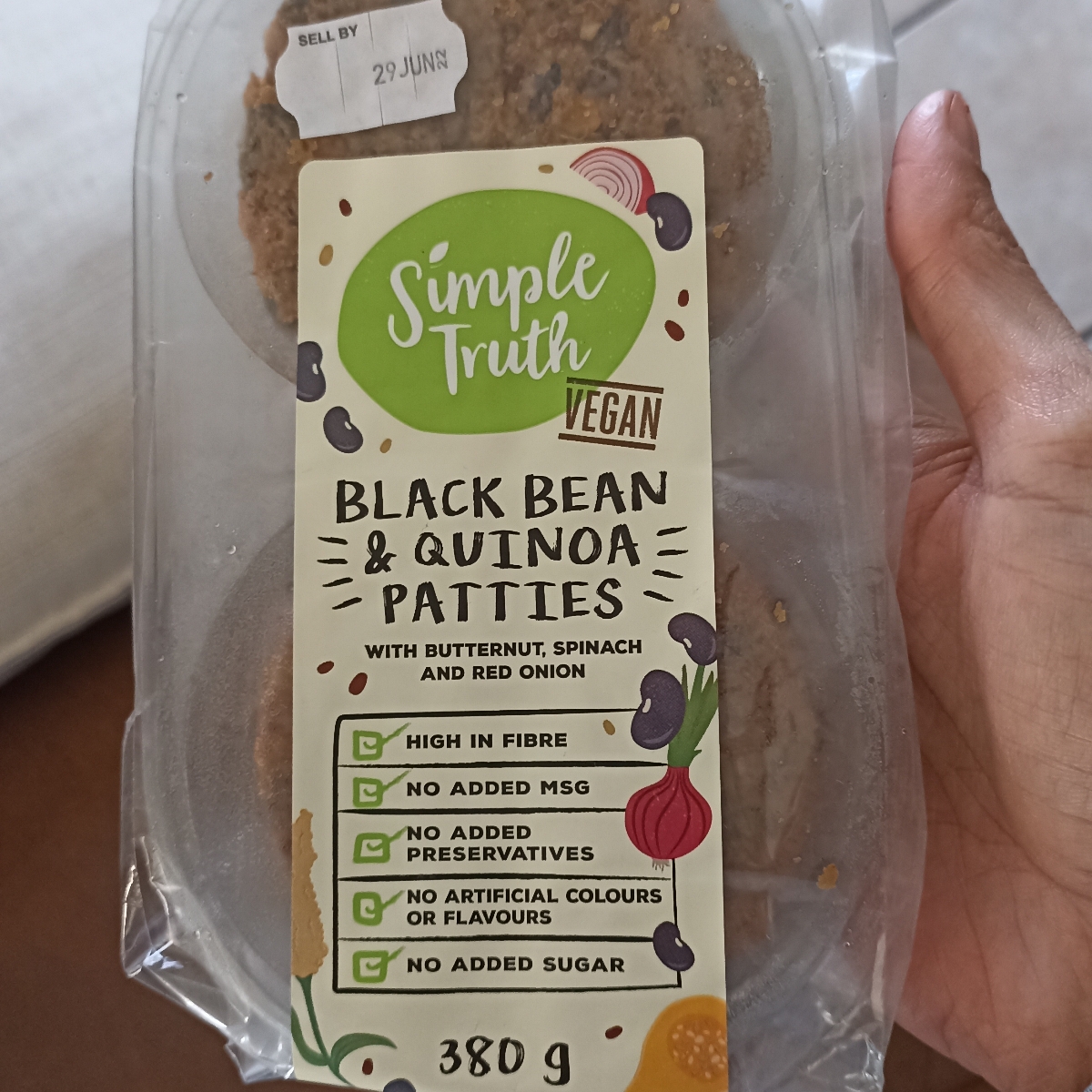 Black Bean & Quinoa Patties from Simple Truth - Vegan Product Reviews ...