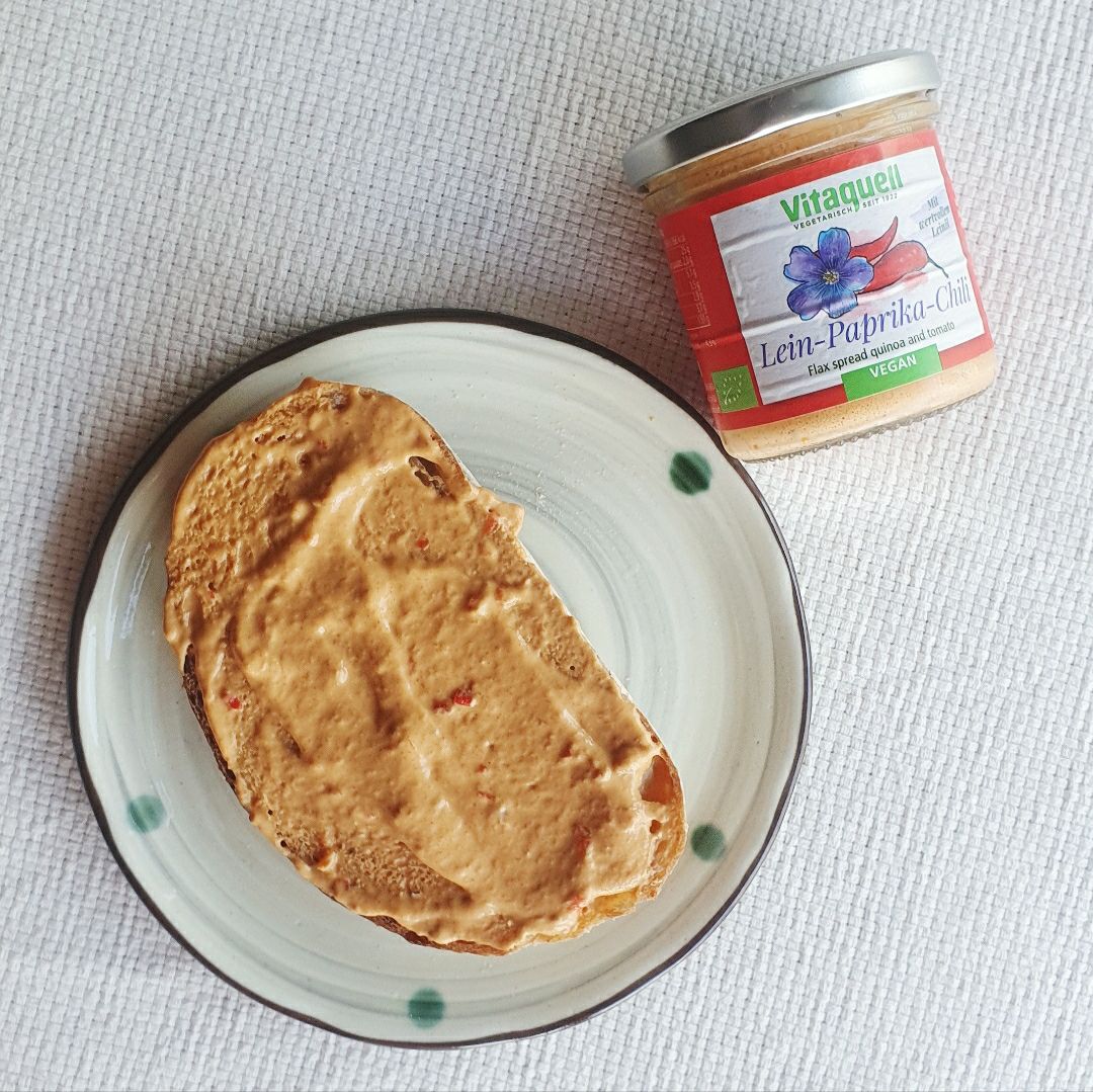 Organic Vegetable Spread Flax Peppers Chili from Vitaquell - Vegan ...