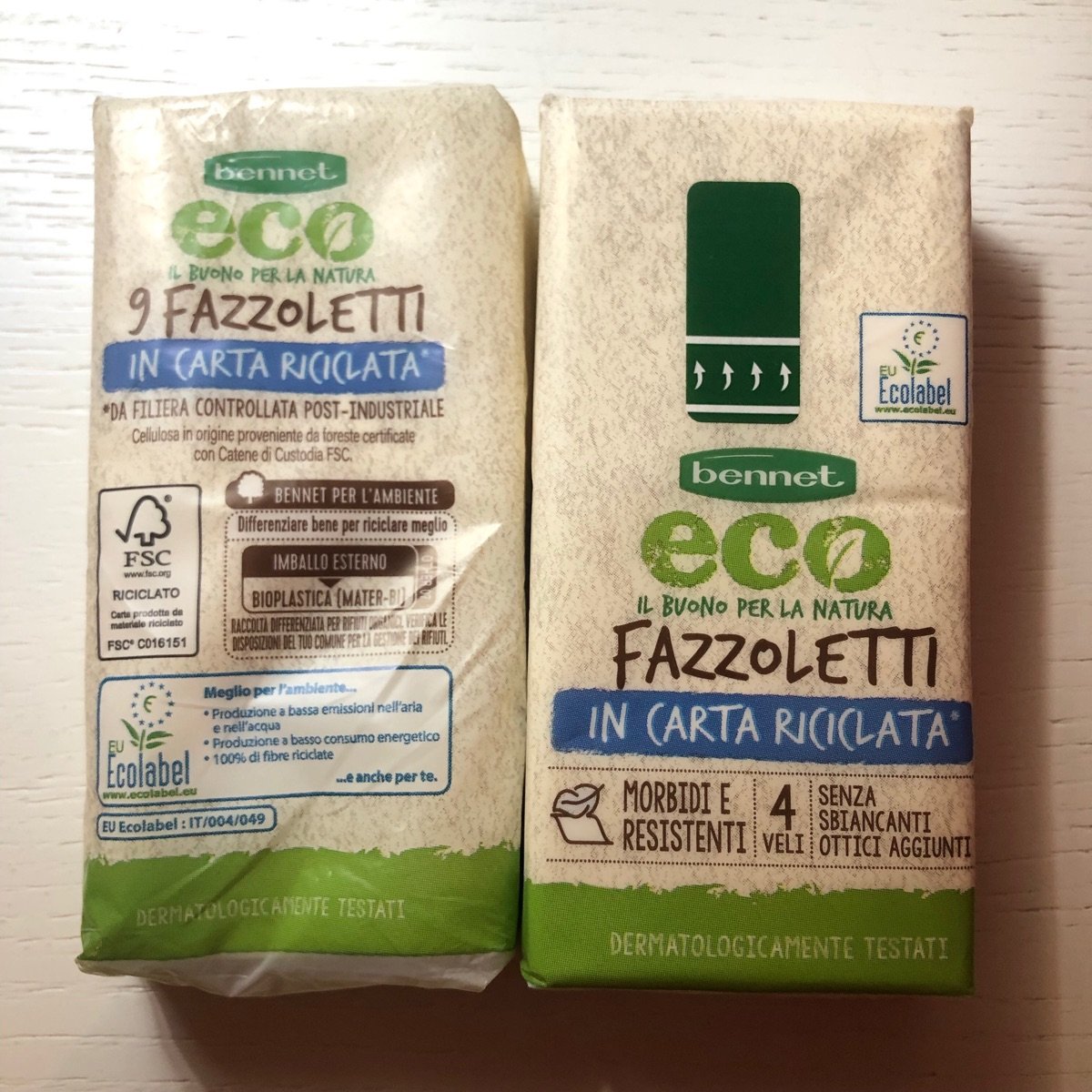 Fazzoletti from Bennet eco - Vegan Product Reviews & Ratings | abillion