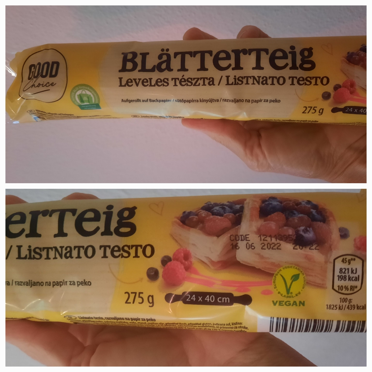 Blätterteig from Good Choice - Vegan Product Reviews & Ratings | abillion