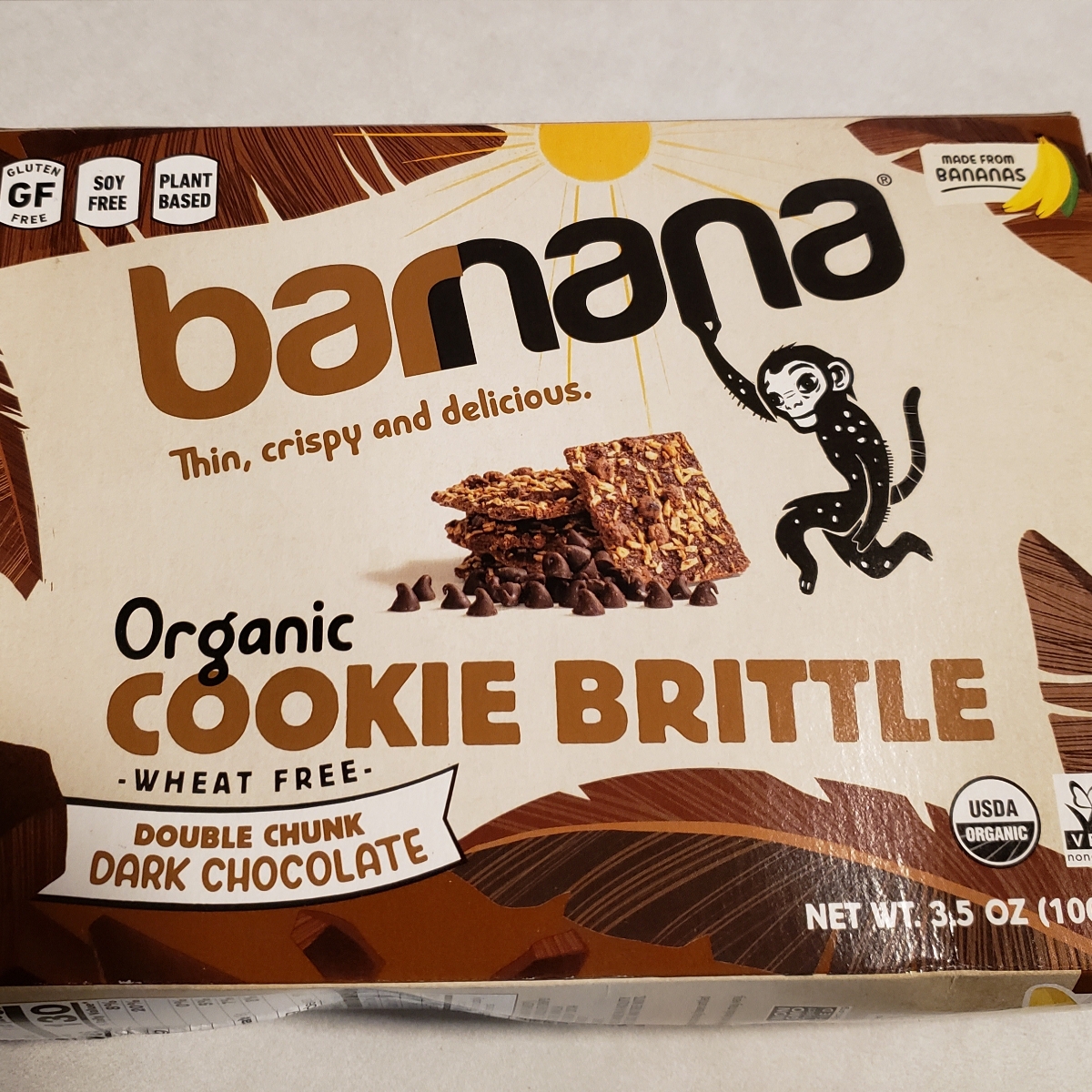 Dark chocolate banana brittle from Barnana - Vegan Product Reviews ...