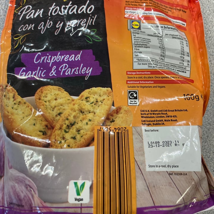 Sol & Mar Crispbread with garlic Review | abillion