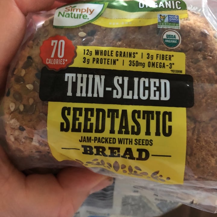 Simply Nature Organic Thin sliced seedtastic bread Review | abillion