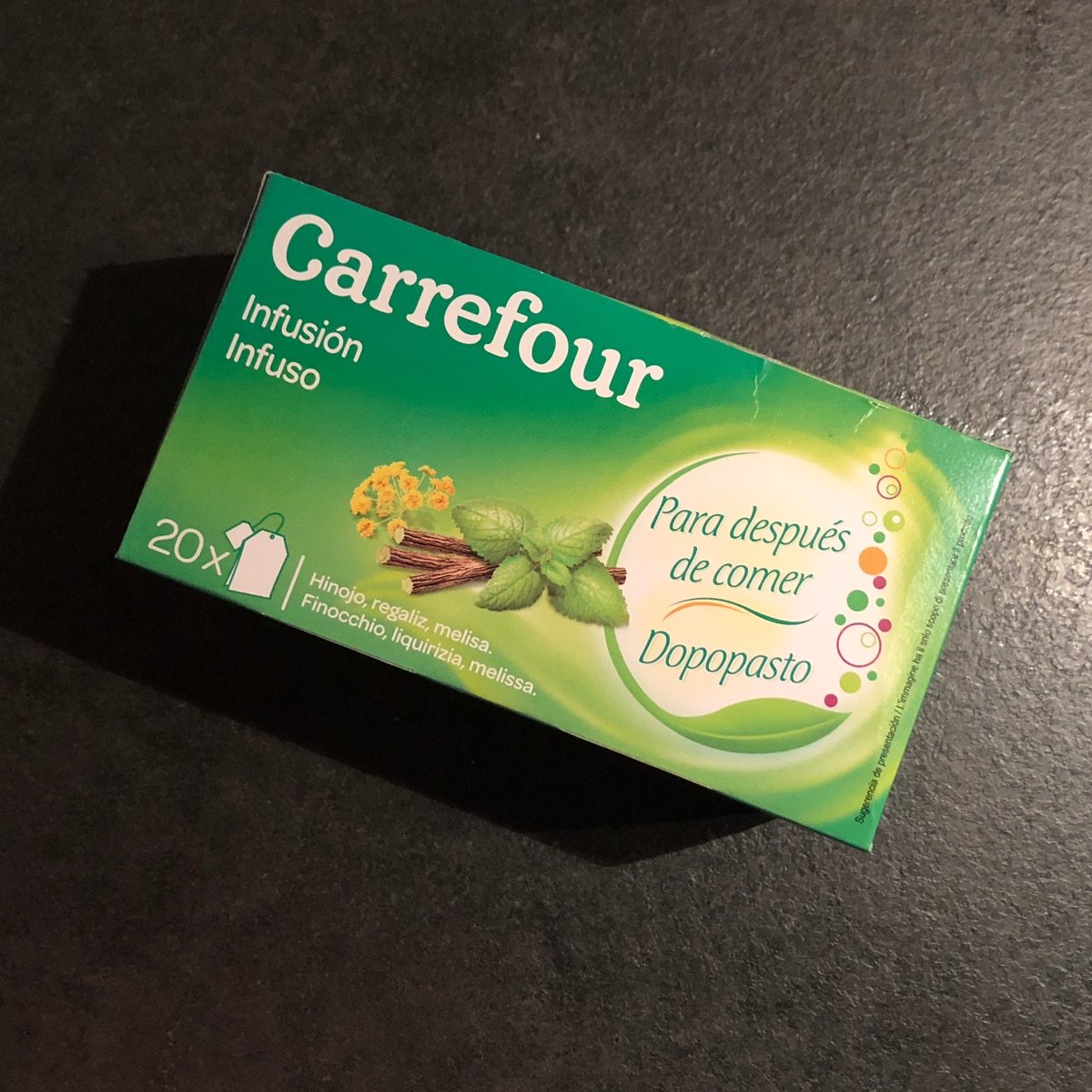 Infuso dopo pasto from Carrefour - Vegan Product Reviews & Ratings ...