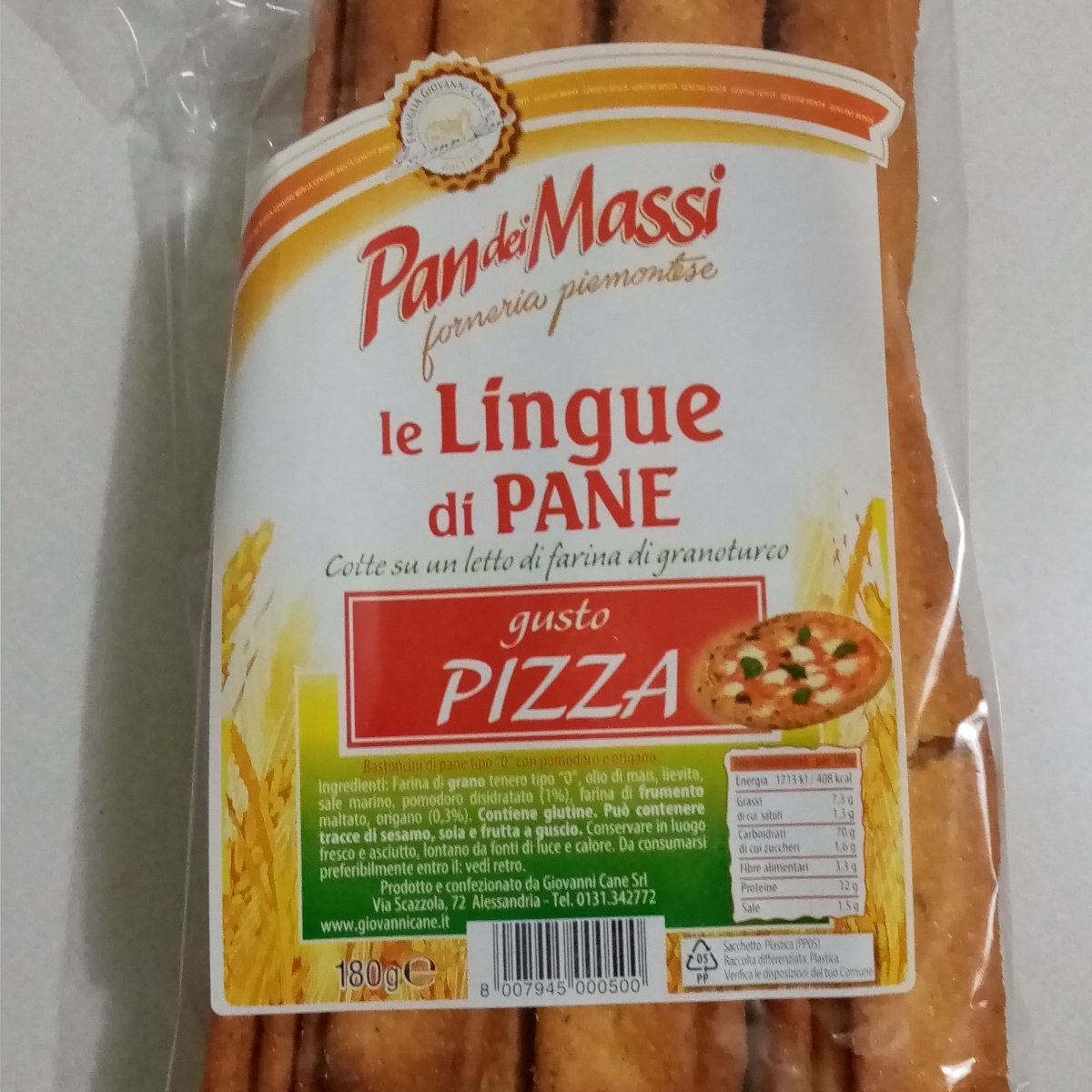 lingue di pane gusto pizza from Pan dei Massi - Vegan Product Reviews ...