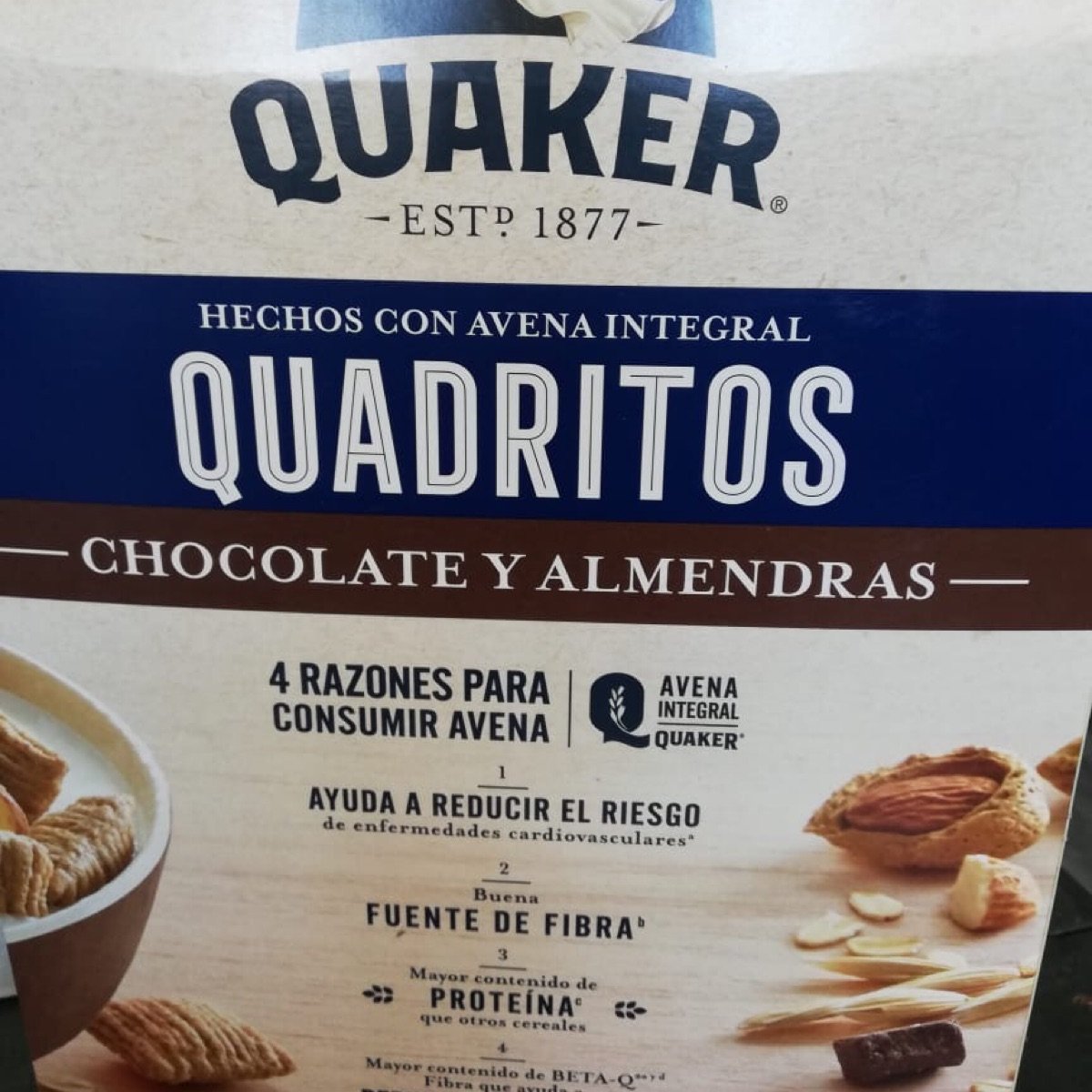 Quadritos Chocolate Y Almendras from Quaker - Vegan Product Reviews ...