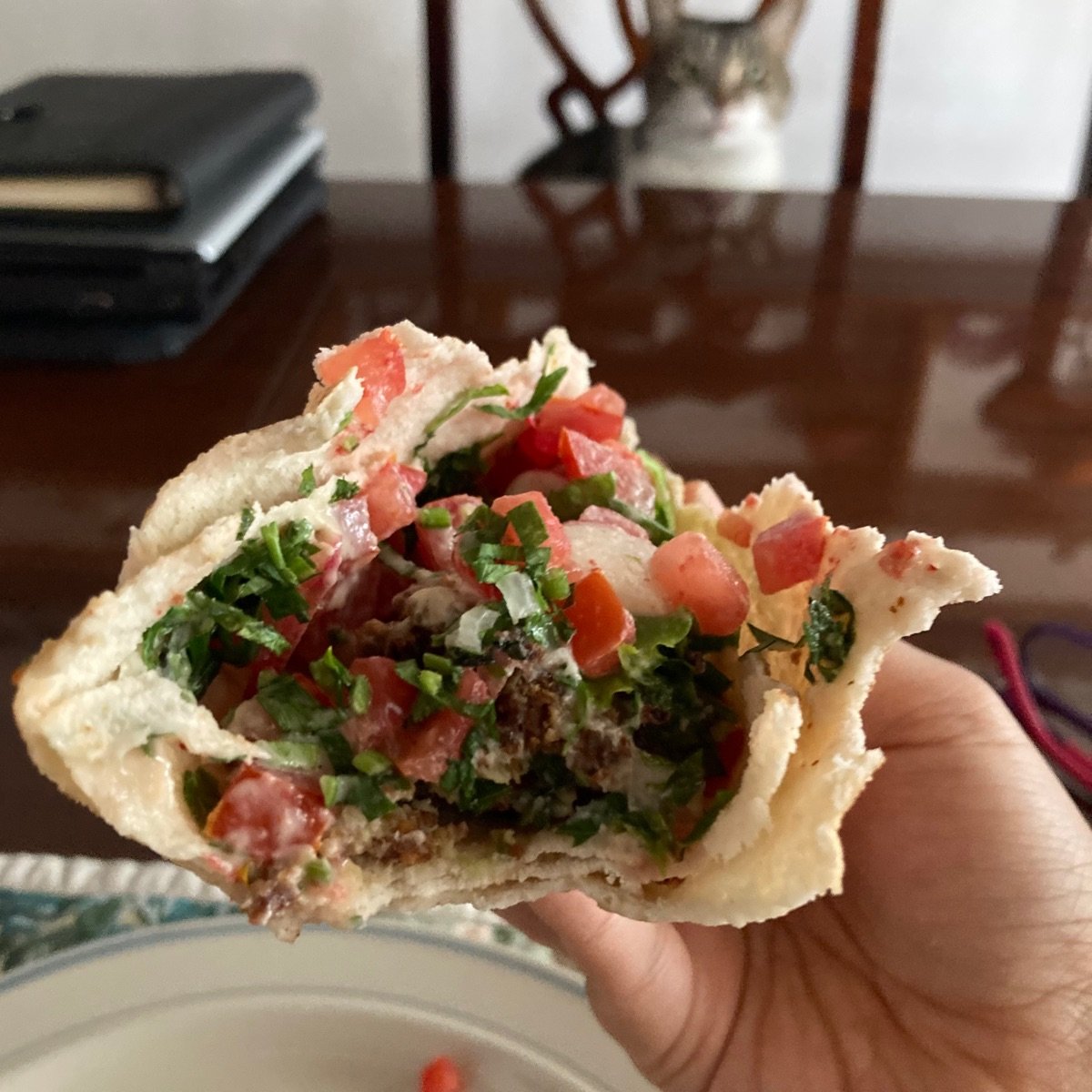 Taco falafel at La Casa Libanesa - Vegan Dish Reviews & Ratings | abillion