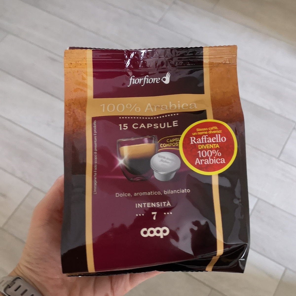 Capsule Caffè 100% Arabica Raffaello from Coop - Vegan Product Reviews & Ratings | abillion