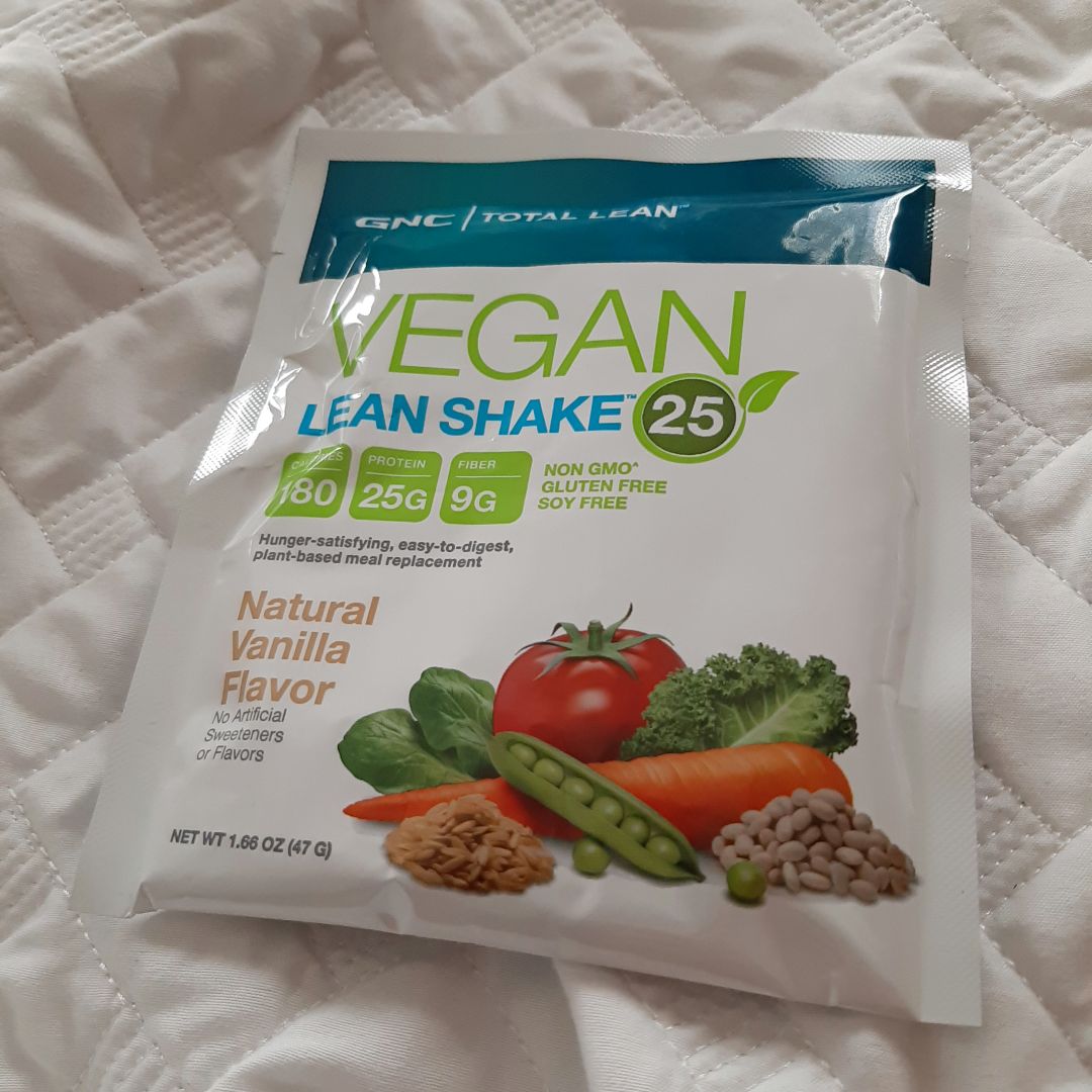 Vegan Lean Shake Natural Vanilla Flavor from GNC total lean - Vegan ...
