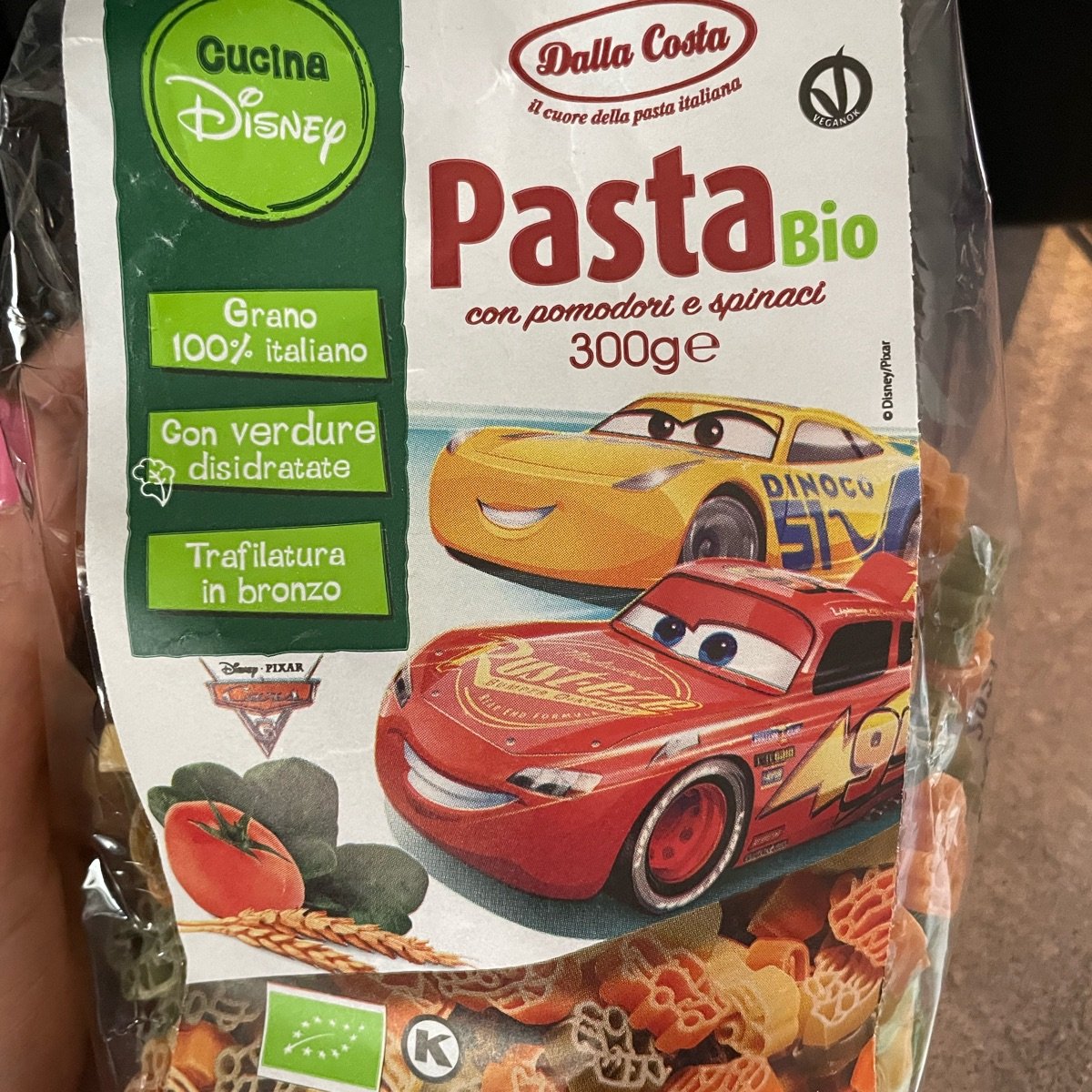 Pasta disney cars from Dalla costa - Vegan Product Reviews & Ratings ...