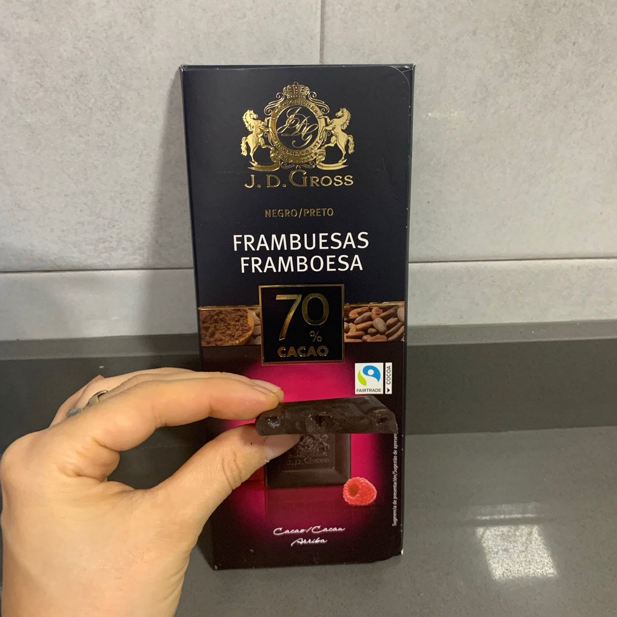 J. D. Gross Chocolate con Frambuesa 70% Reviews | abillion