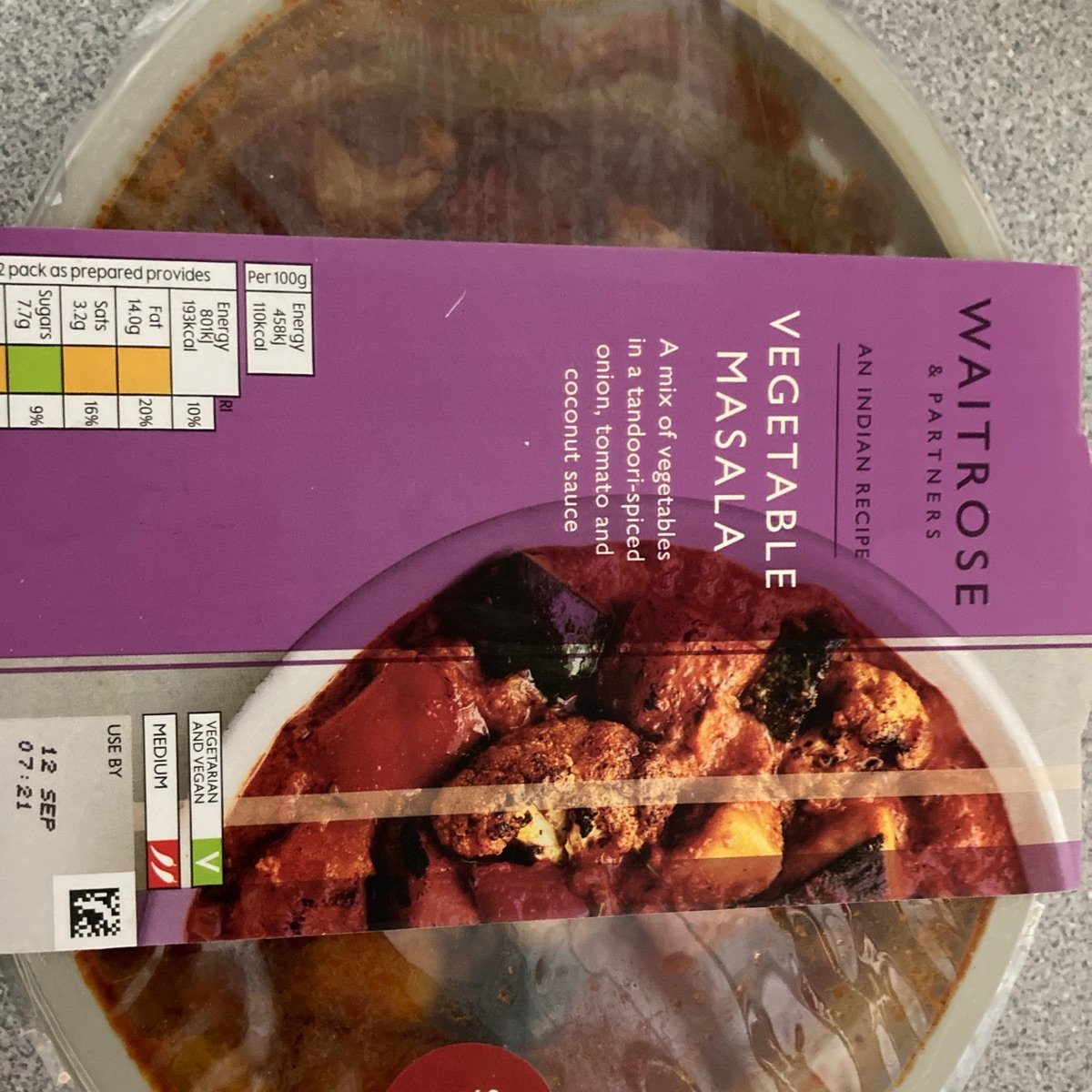 Vegetable masala from Waitrose - Vegan Product Reviews & Ratings | abillion