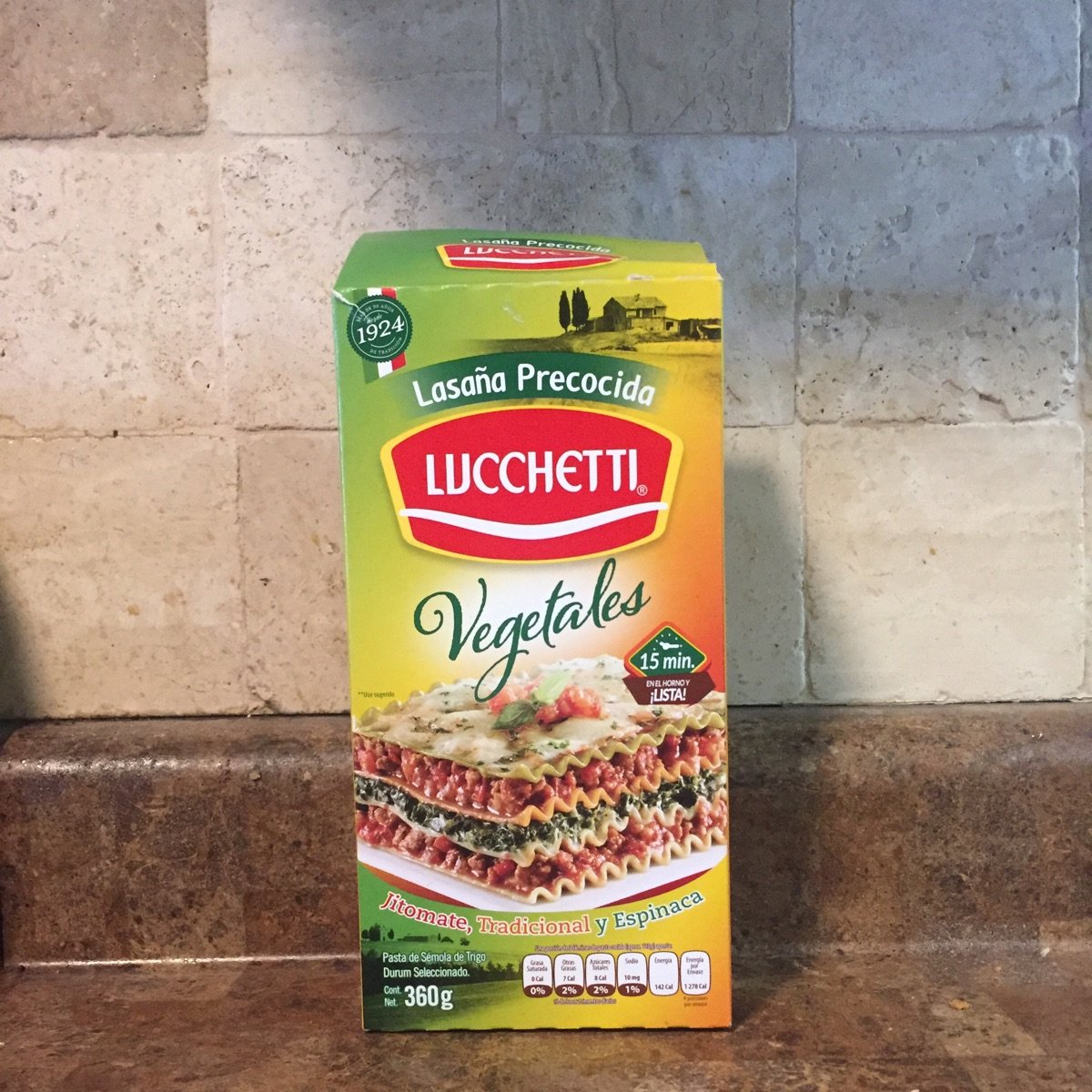 Lasagna Precocida Vegetales from Lucchetti - Vegan Product Reviews ...